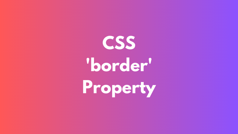 Css Border Property Explained In 240 Sec February 2025 Webzstore Solutions